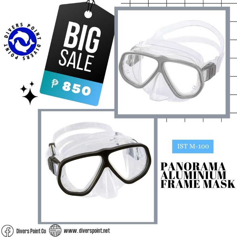 IST M-100 PANORAMA ALUMINUM FRAME MASK, Sports Equipment, Sports ...