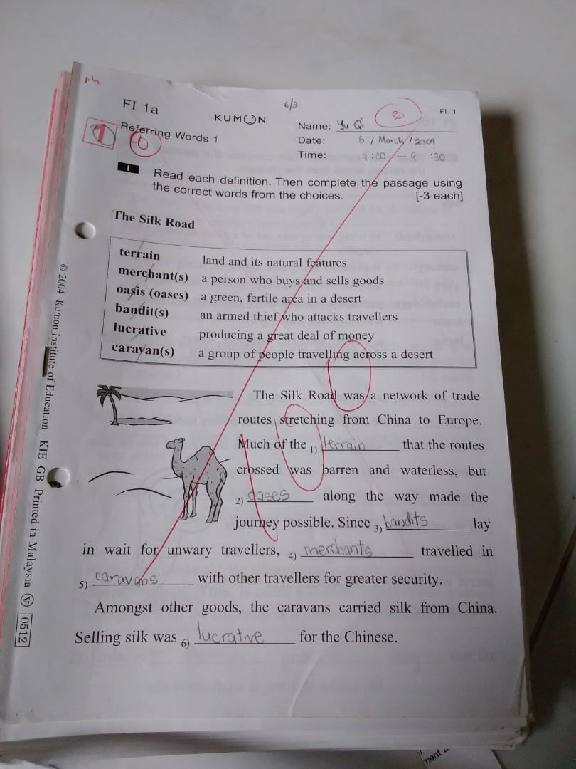 Kumon English Level F1 Hobbies Toys Books Magazines Assessment kumon-english-level-f1-hobbies-toys-books-magazines-assessment