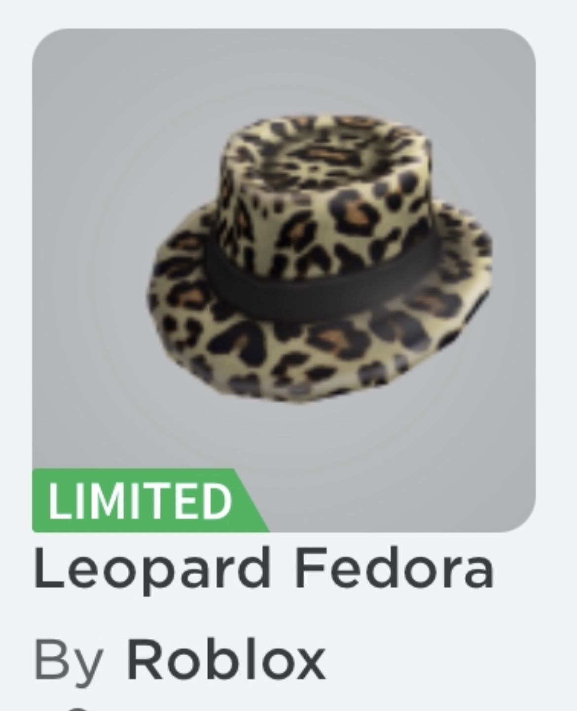 Leopard Fedora hat Roblox, Video Gaming, Gaming Accessories, In-Game ...