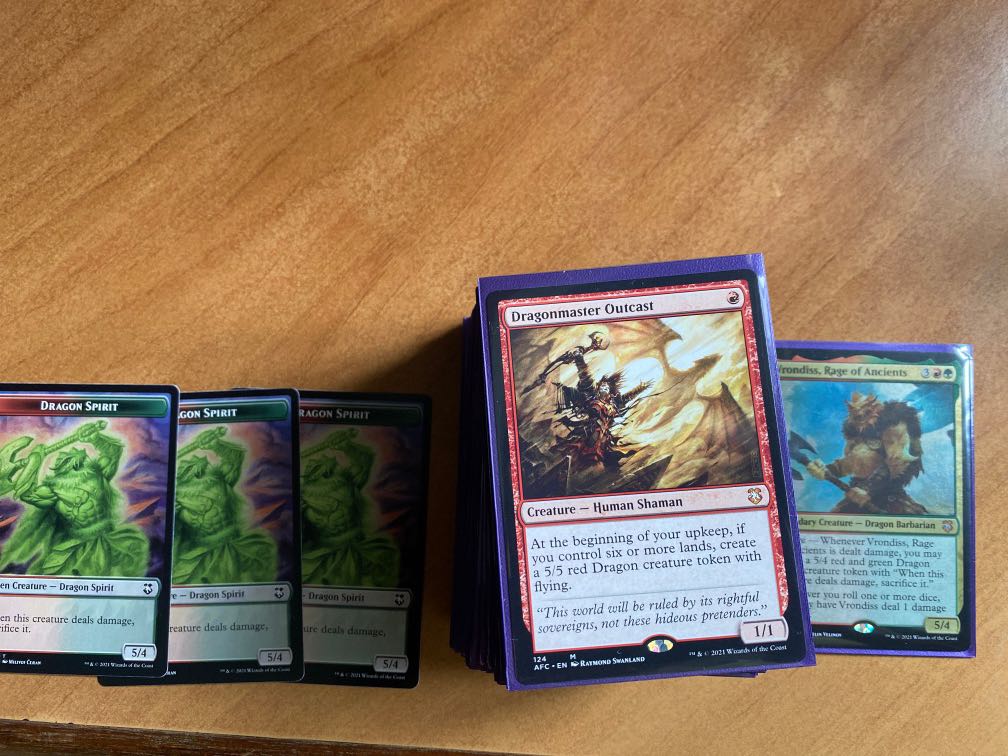 Magic the Gathering - Draconic Rage precon with upgrades, Hobbies ...