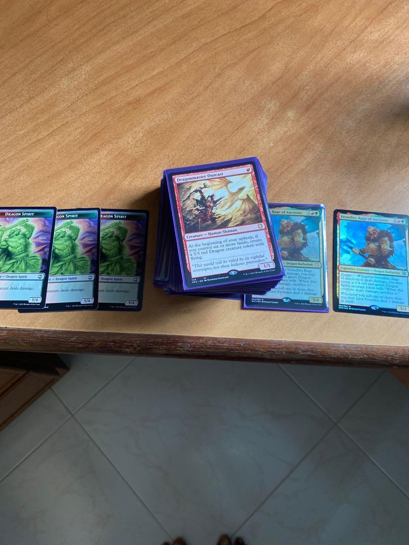 Magic the Gathering - Draconic Rage precon with upgrades, Hobbies ...