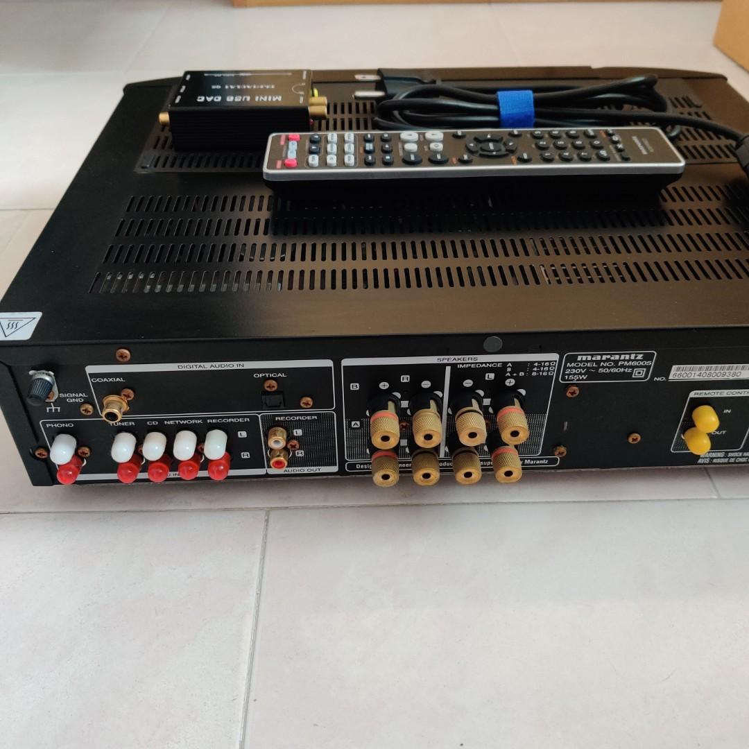 Marantz PM6005 Integrated Amplifier with Digital Input for Speakers and ...