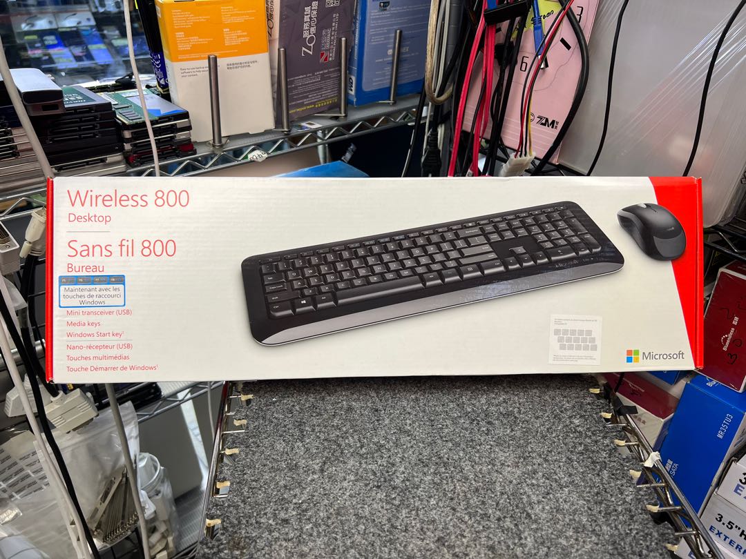 Microsoft Wireless Desktop 800 Keyboard 連Mouse, 電腦 ＆ 平板電腦, 電腦周邊產品, 電腦鍵盤 ...