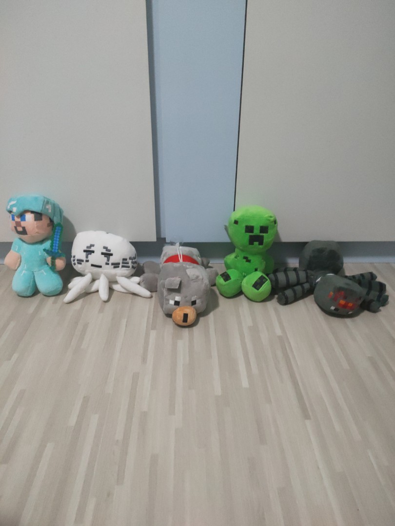 Minecraft soft toy collection, Hobbies & Toys, Toys & Games on Carousell