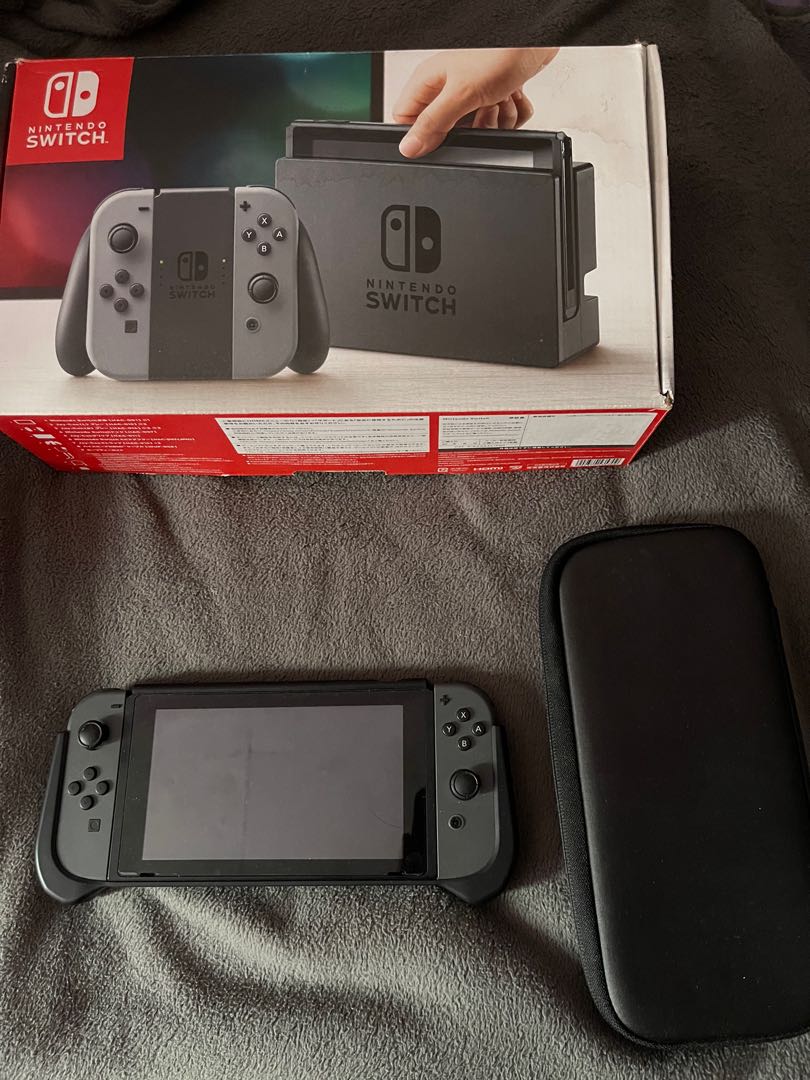 Nintendo Switch Grey Gen 1 + Pokemon Sword, Video Gaming, Video Games ...