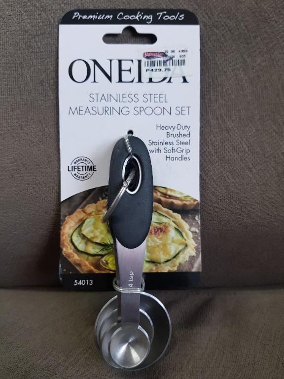 ONEIDA Stainless Steel Measuring Spoon Set, Furniture & Home Living ...