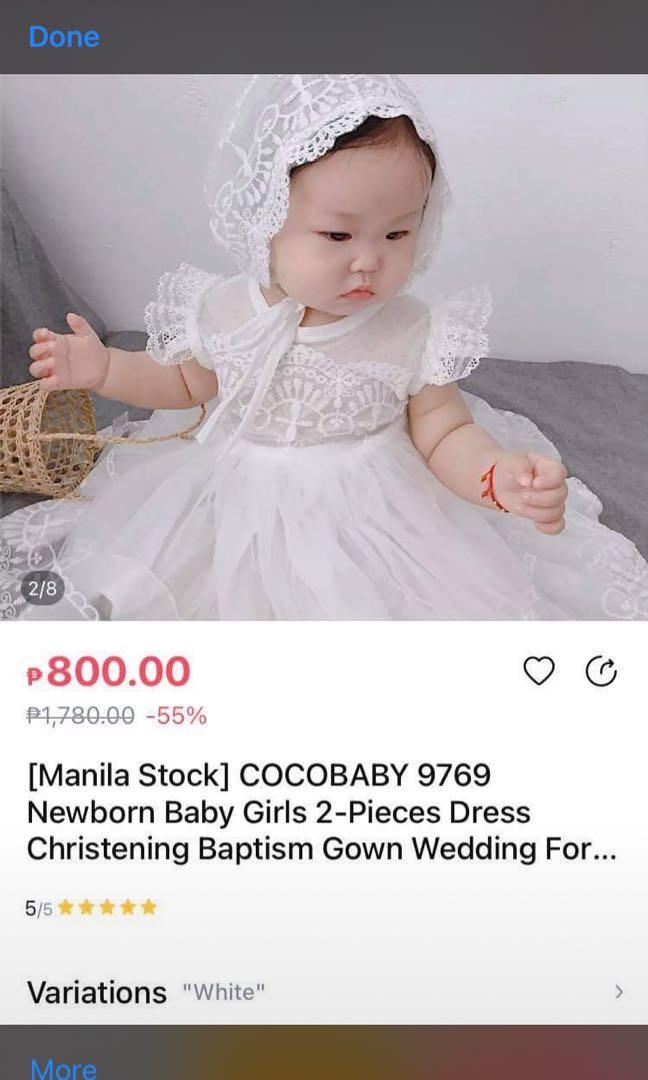 Pang binyag set used only 2 hours, Babies & Kids, Babies & Kids Fashion ...