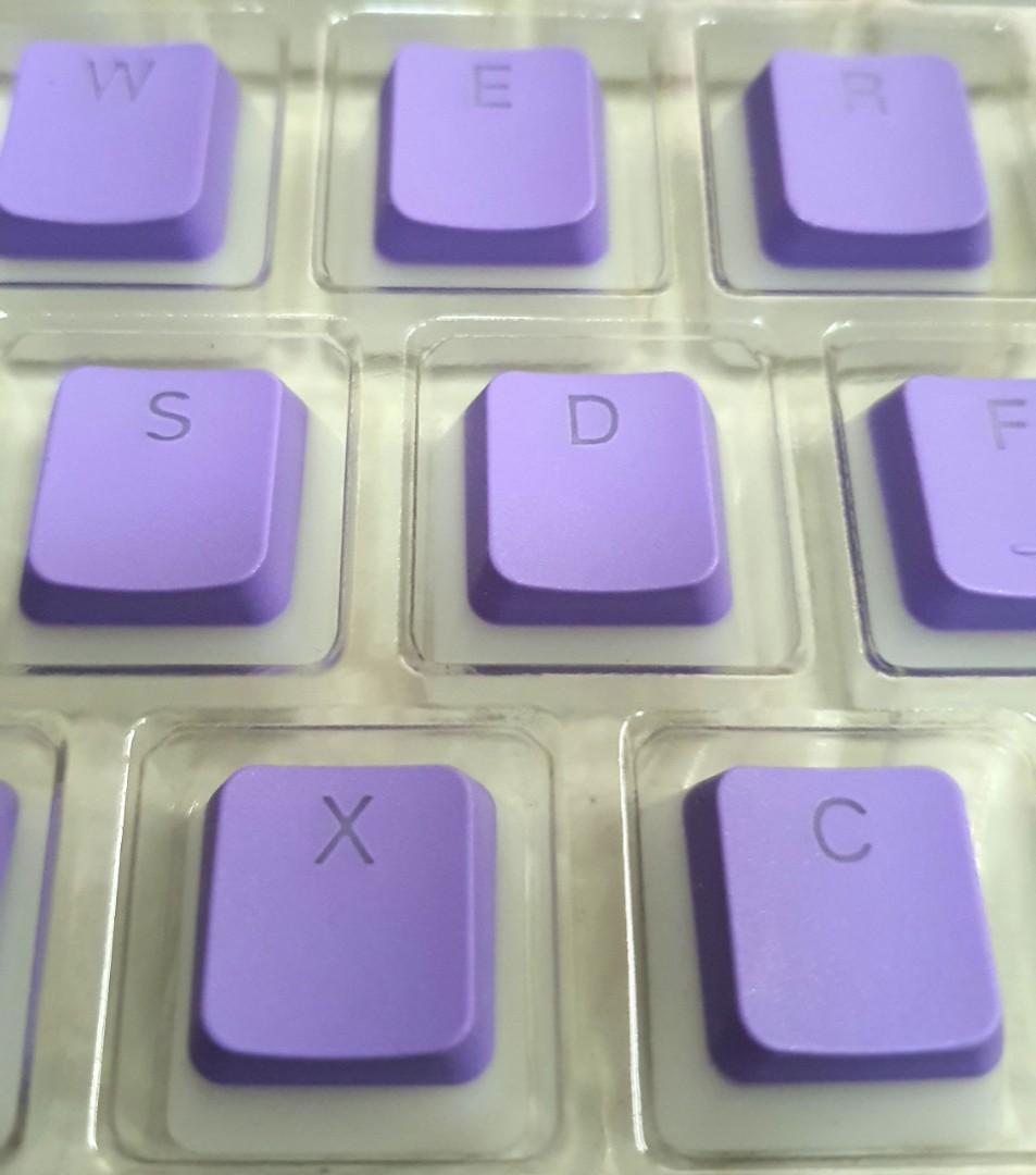PBT Lavender Pudding Keycaps for Mechanical Keyboards, Computers & Tech ...