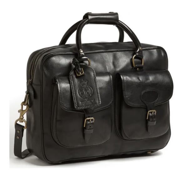 Polo Ralph Lauren leather laptop bag, Men's Fashion, Bags, Briefcases ...