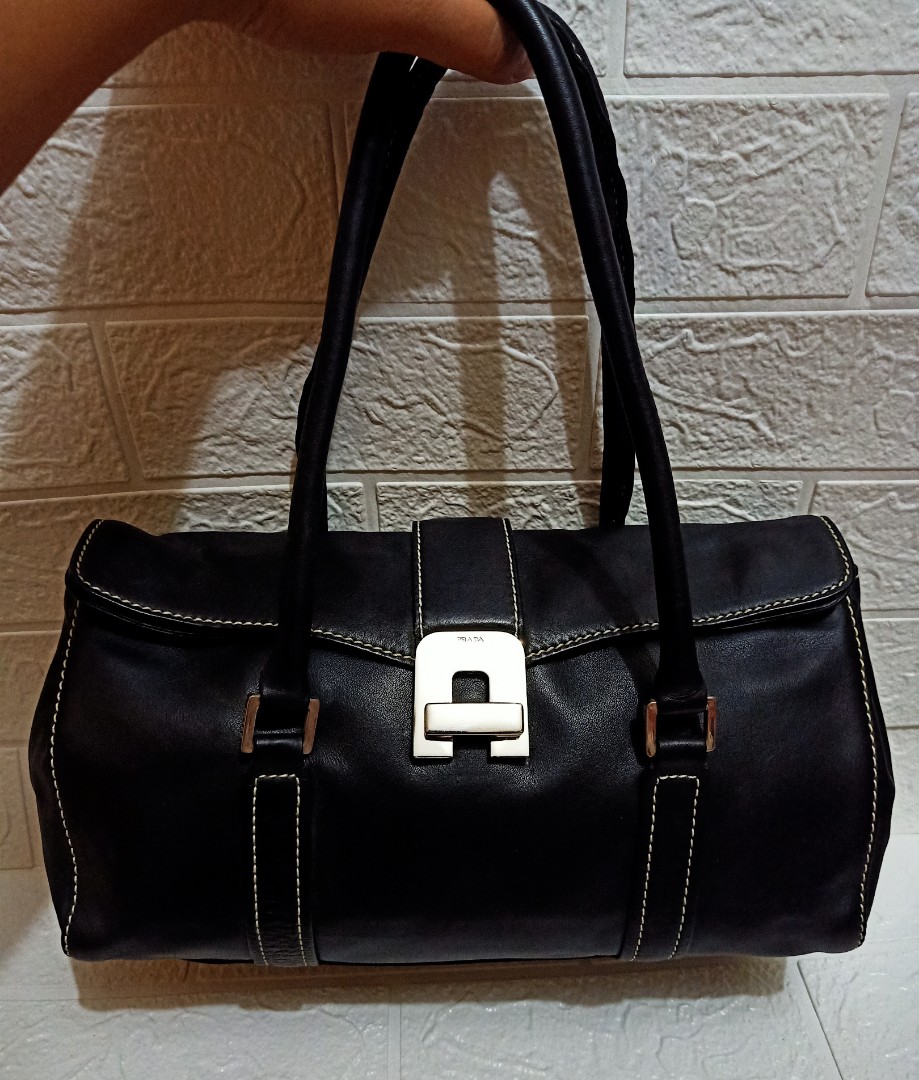 PRADA CALFSKIN SHOULDER BAG, Luxury, Bags & Wallets on Carousell