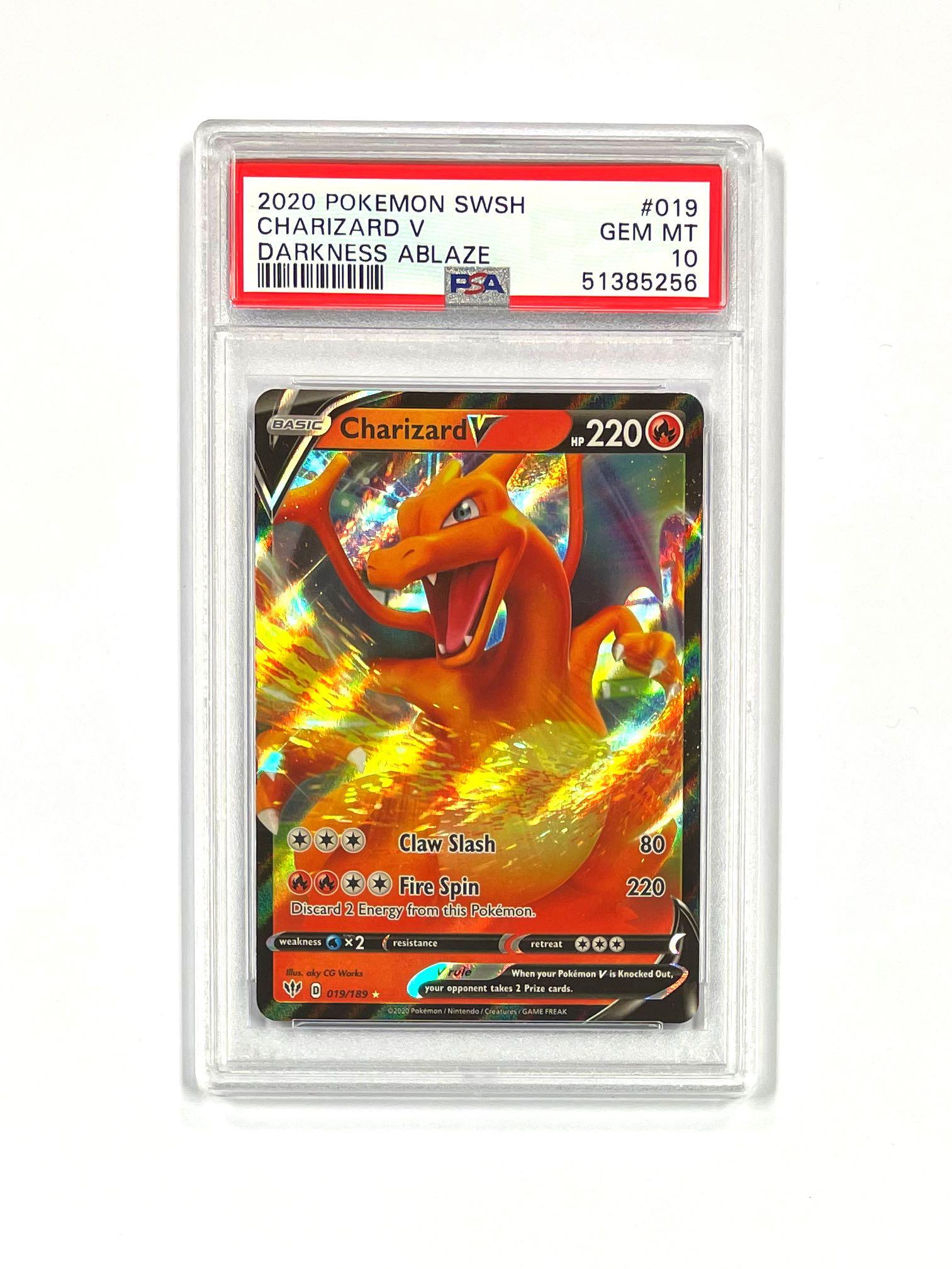 PSA 10 Charizard V - 2020 Pokemon SWSH Darkness Ablaze, Hobbies & Toys ...