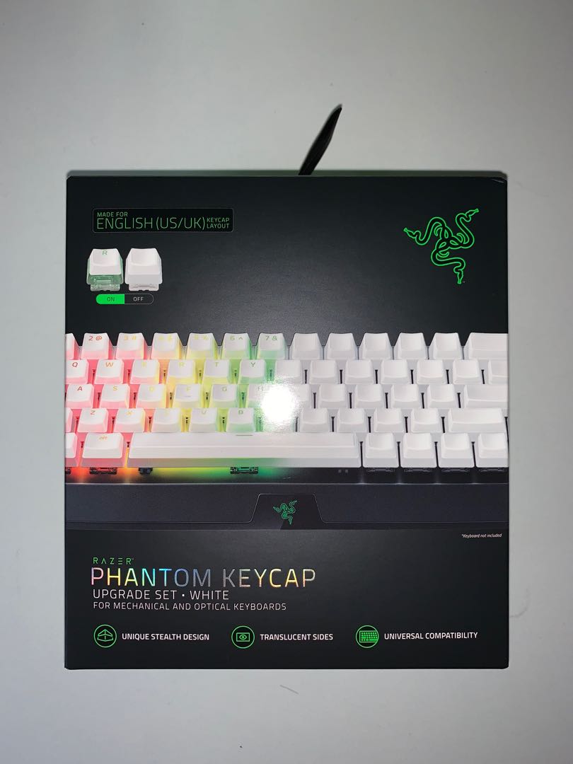 Razer phantom keycap (white), Computers & Tech, Parts & Accessories ...