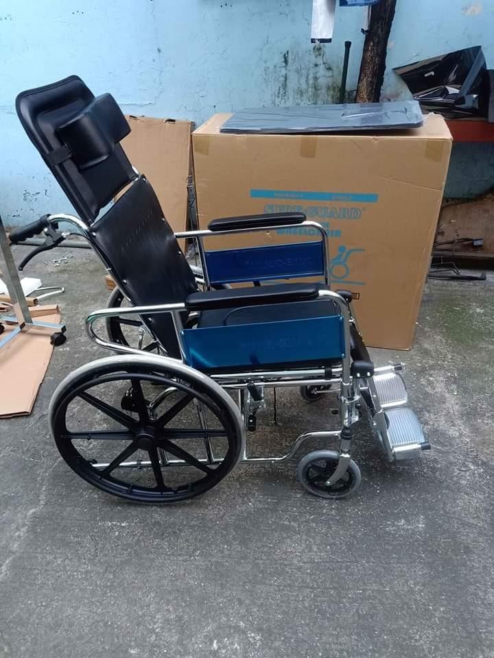 Reclining Commode Wheelchair (Mags & Rios Wheels), Health & Nutrition ...