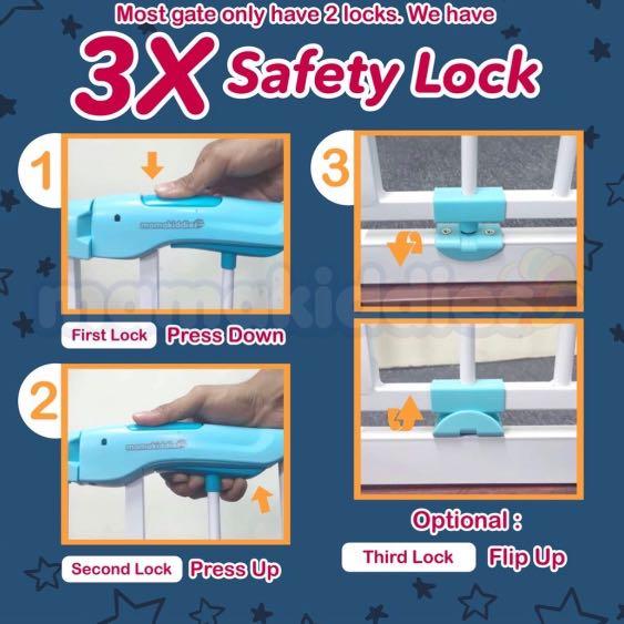 Safety Lock Baby Gate, Babies & Kids, Baby Nursery & Kids Furniture ...