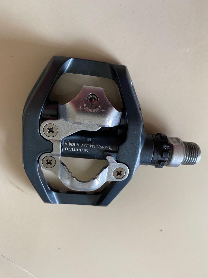 Shimano pedals SPD flat platform dual, Sports Equipment, Bicycles ...