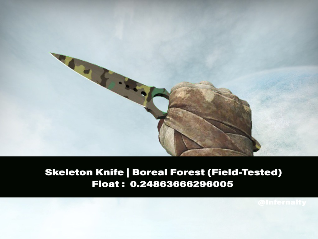Skeleton Knife Boreal Forest FT CSGO SKINS KNIVES, Video Gaming, Gaming ...