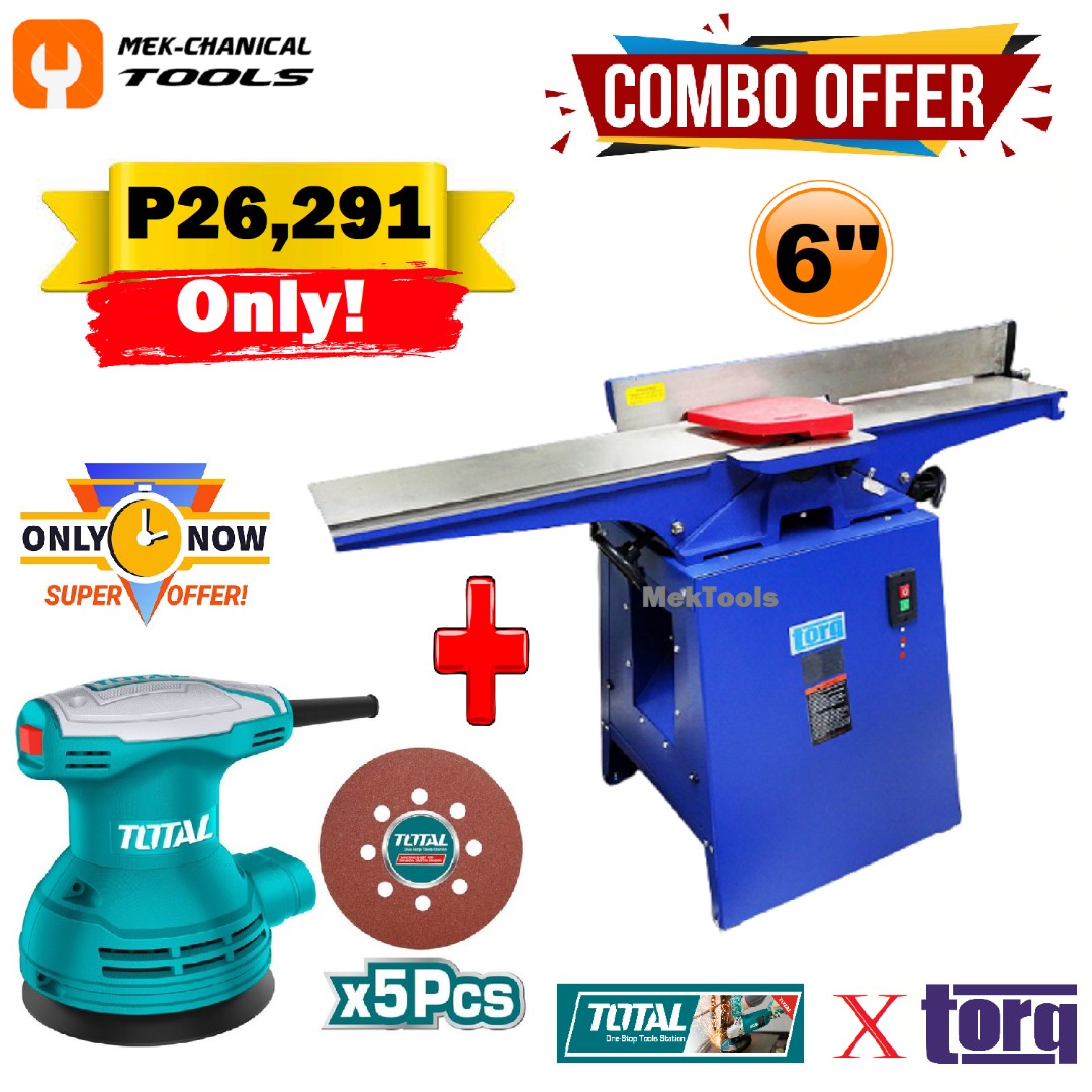 TORQ Planer Jointer T-WJ150 With Total Rotary Sander 320w, Commercial ...