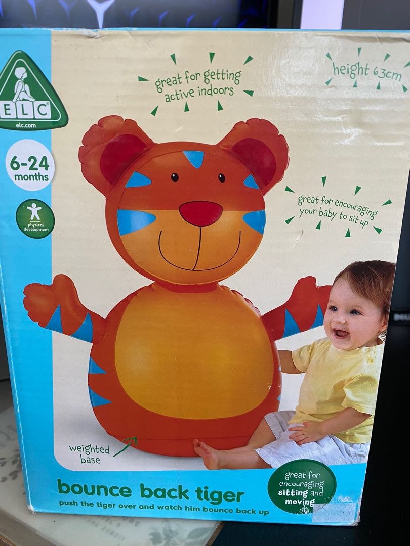 Toys - bounce back tiger, Babies & Kids, Infant Playtime on Carousell
