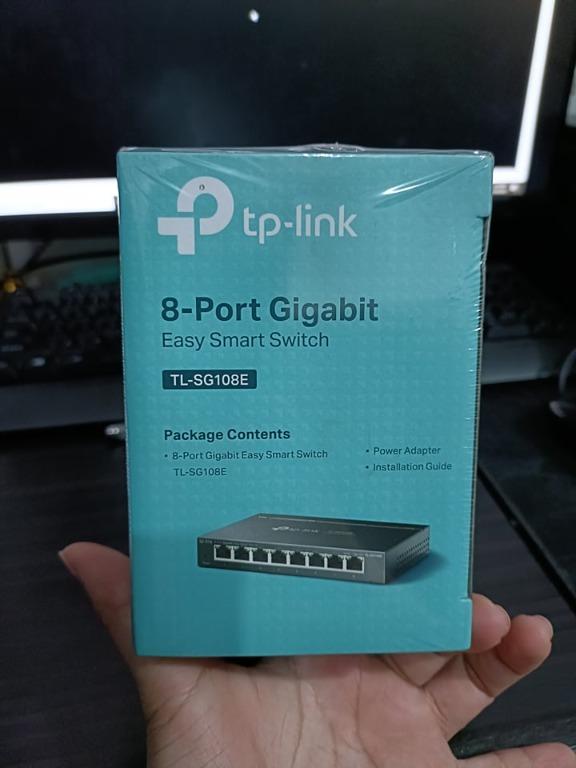 TP-LINK TL-SG108E 8-Port Gigabit Easy Smart Switch, Computers & Tech ...