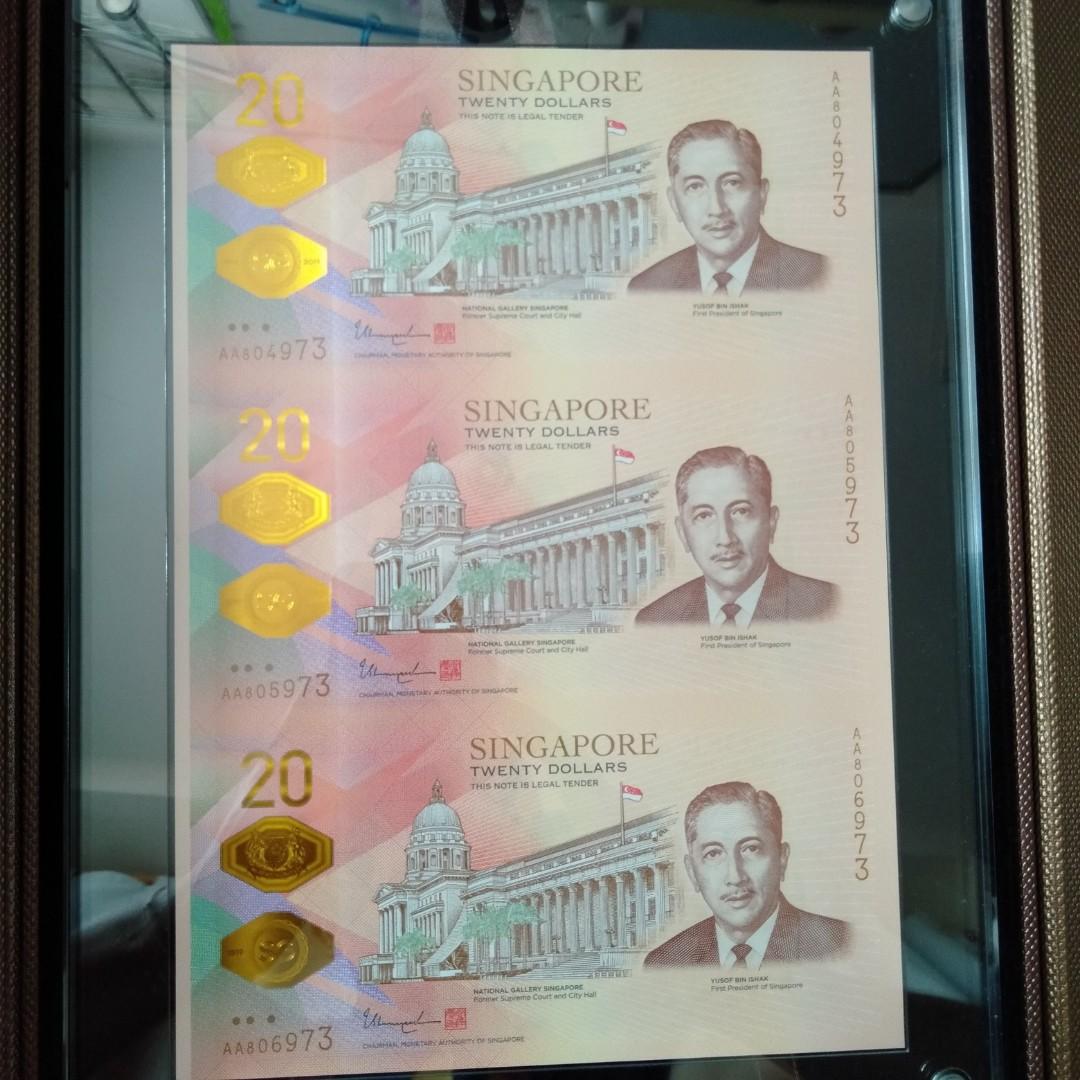Uncut sheet bicentennial SGD 20 dollars commemorative, Hobbies & Toys ...