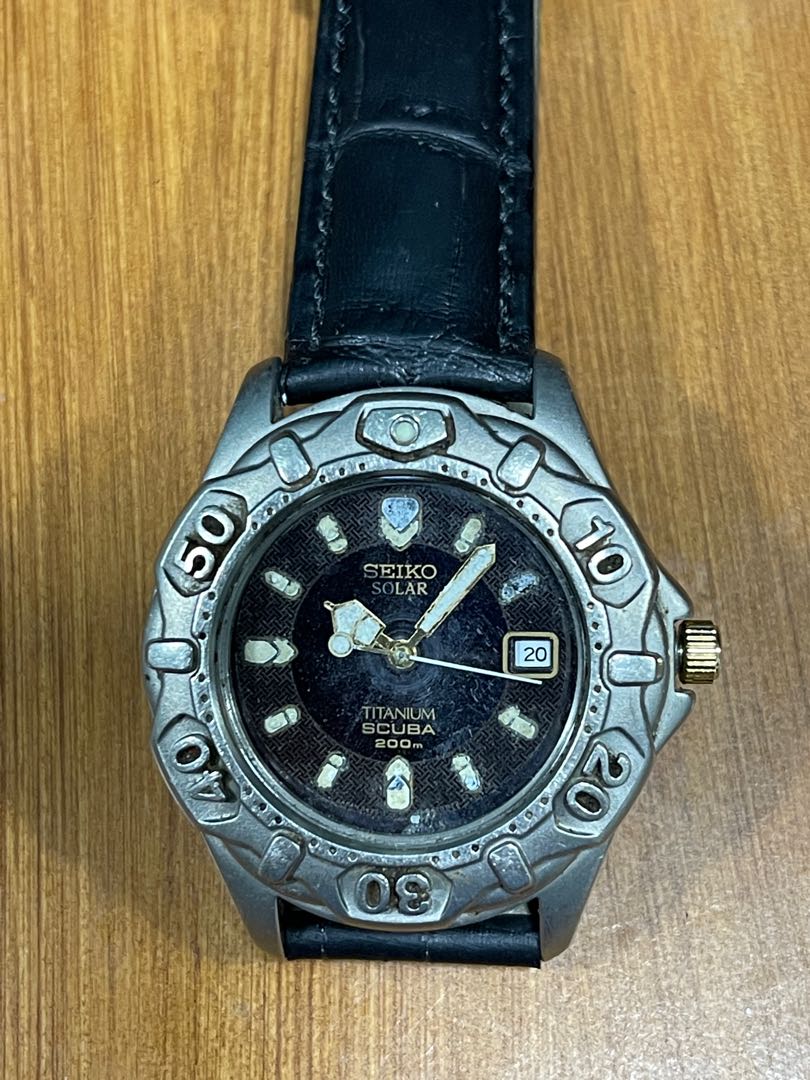 Vintage Seiko Titanium Watch, Men's Fashion, Watches & Accessories ...