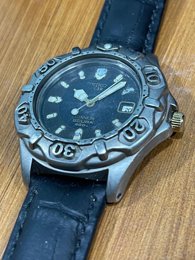 Vintage Seiko Titanium Watch, Men's Fashion, Watches & Accessories ...