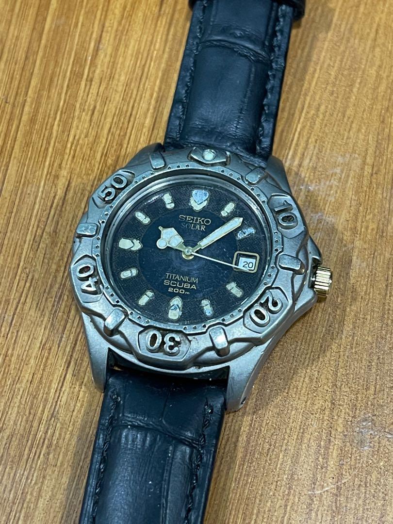 Vintage Seiko Titanium Watch, Men's Fashion, Watches & Accessories ...