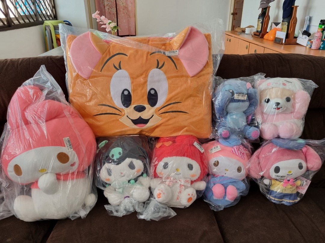 XMAS Sale Toreba Classic Melody and Kuromi Stitch with Hearts Pink ...