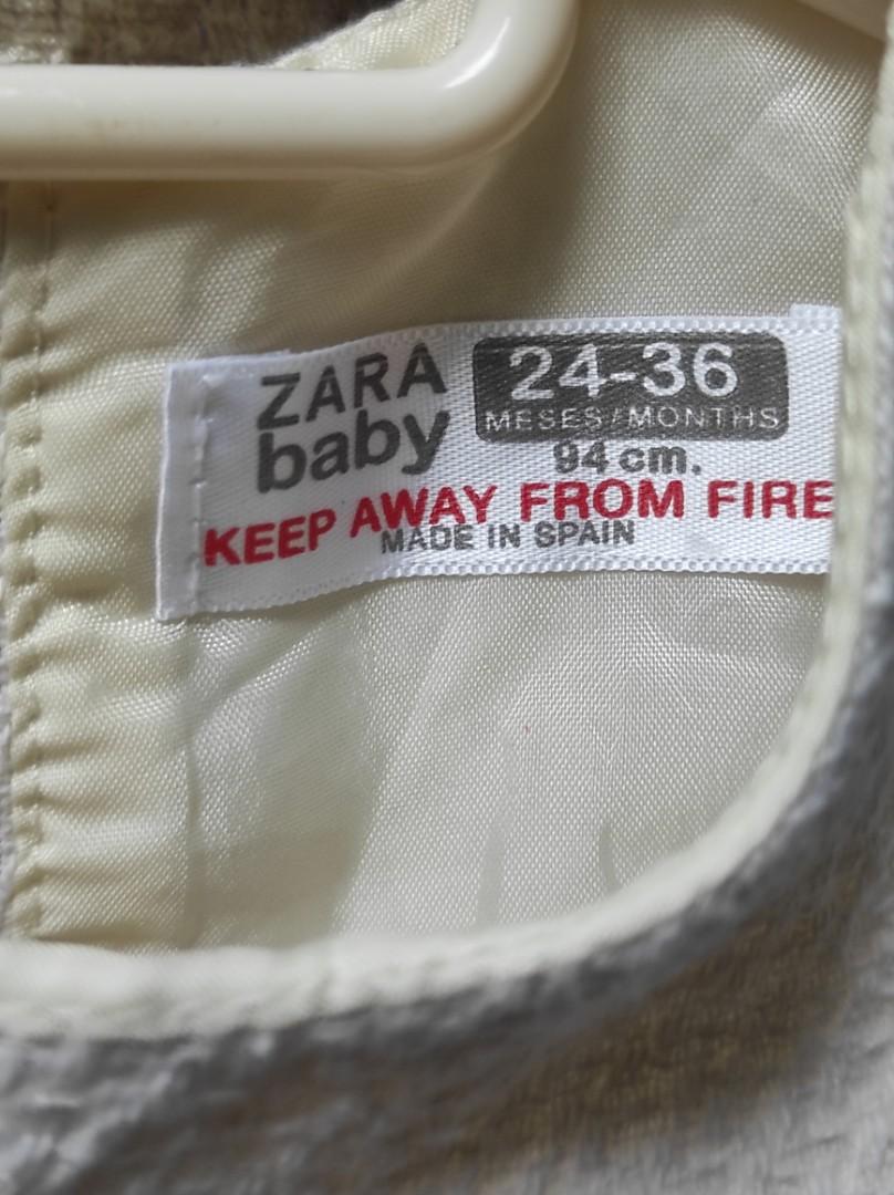 Zara Baby Girl Off White Color Dress, Babies & Kids, Babies & Kids ...