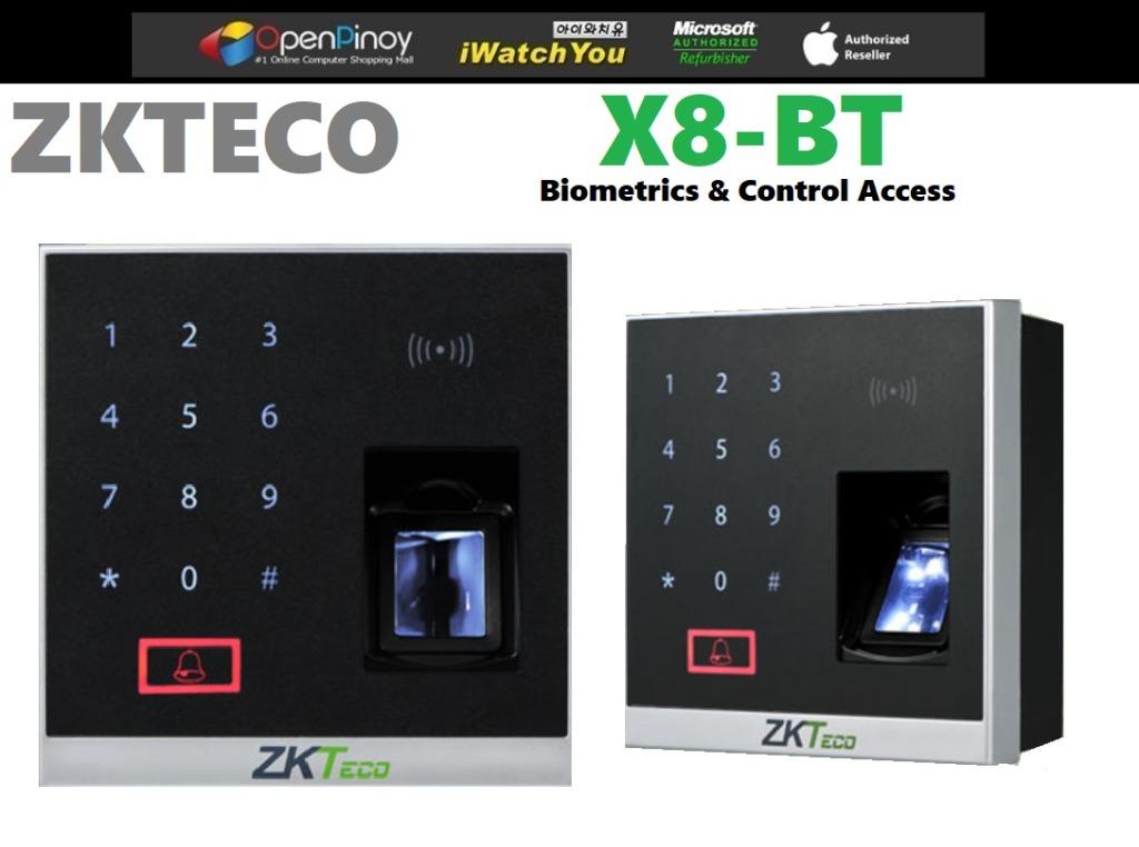 ZKTeco X8-BT Biometric Fingerprint Reader for Access Control with Bluetooth, Computers & Tech ...