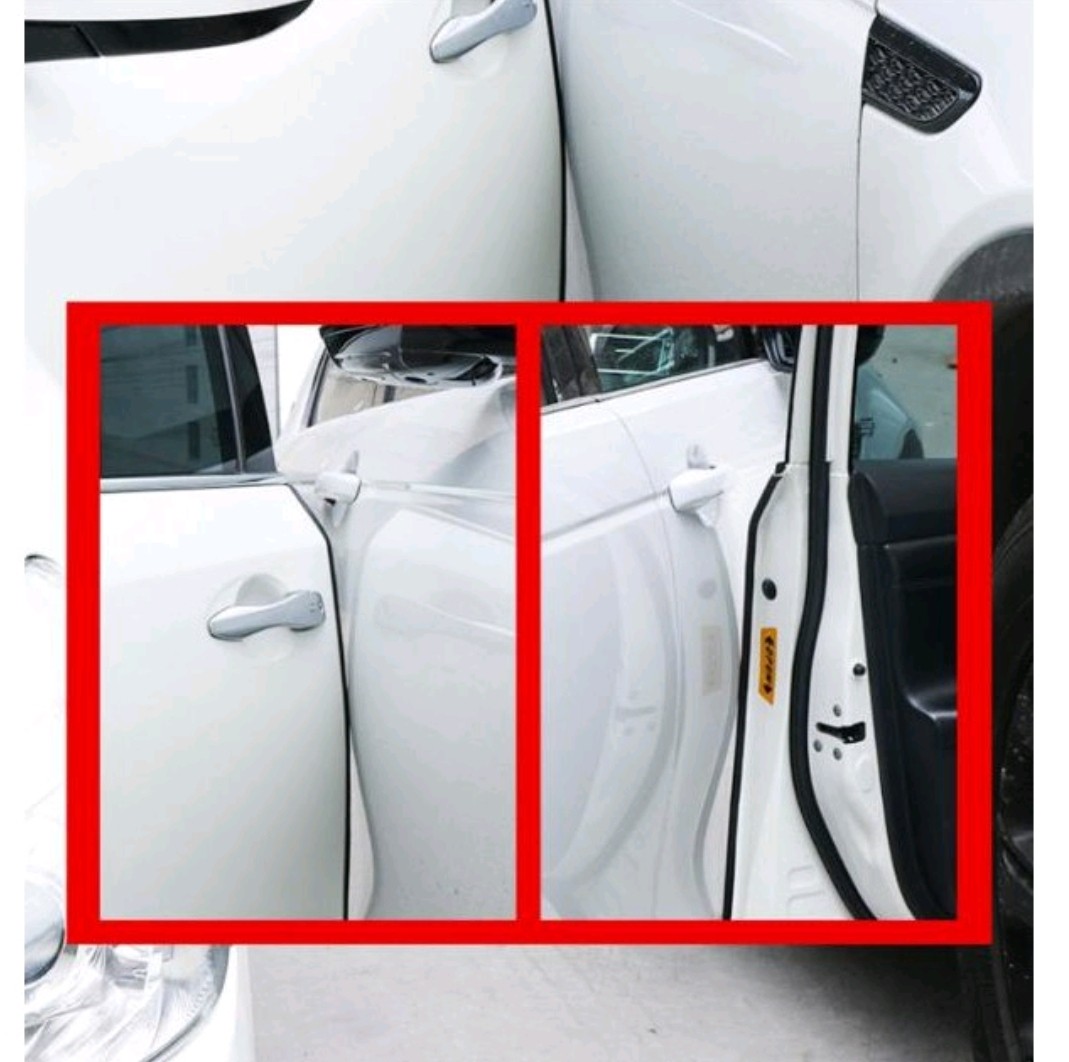 5x1M Car Door Anti Collision Strip With Steel Disc Bumper Scratch ...