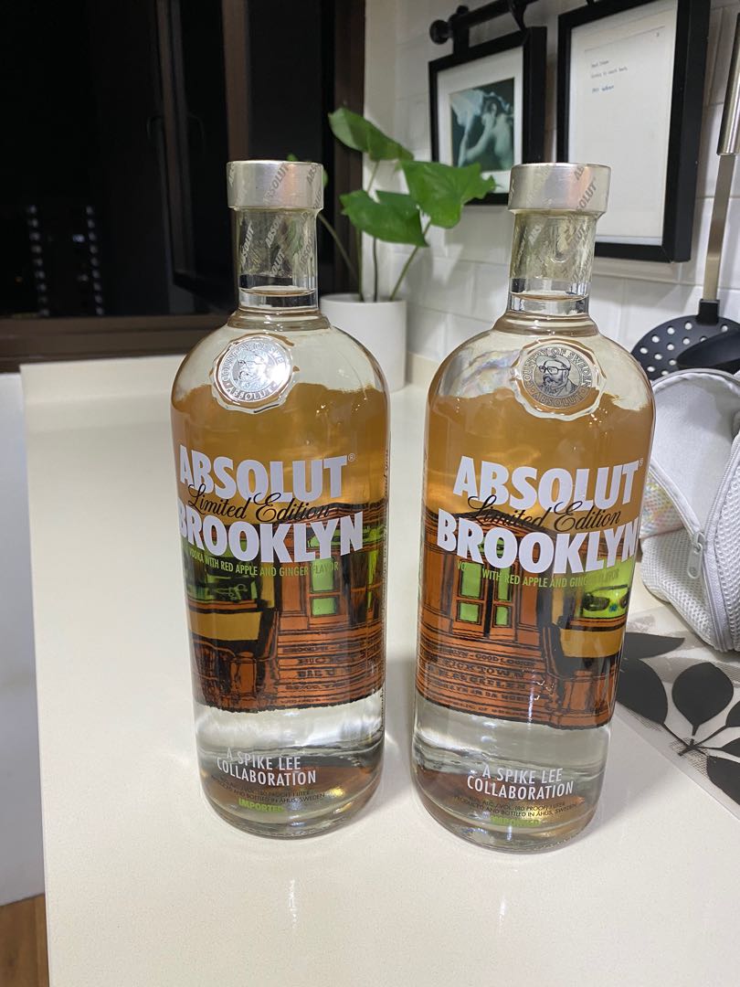 Absolut Vodka Brooklyn Absolute 1 litre, Food & Drinks, Alcoholic ...