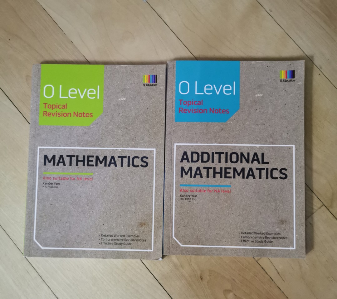 A-math and Math O level revision notes, Hobbies & Toys, Books ...
