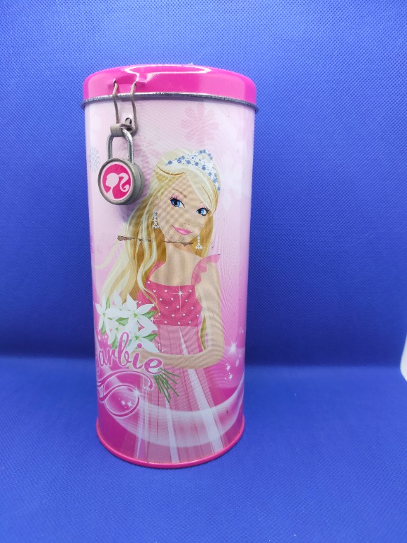 Barbie coin bank with lock, Hobbies & Toys, Toys & Games on Carousell