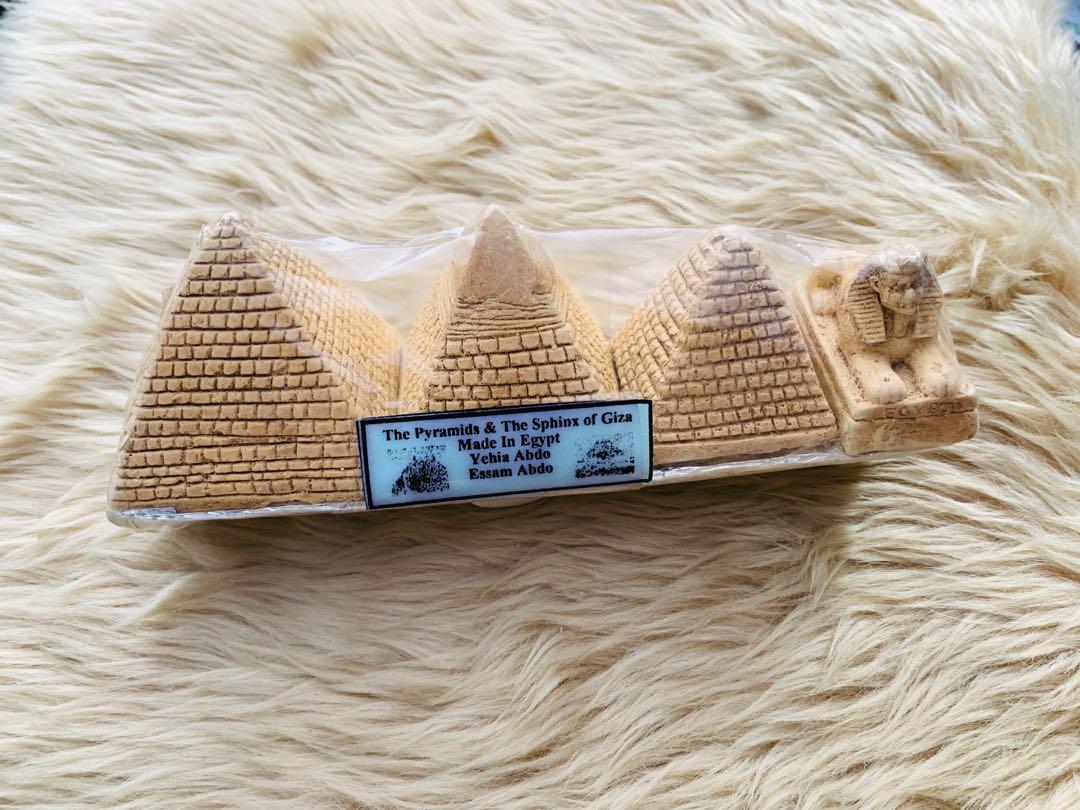 Egypt Egyptian Pyramids Giza Sphinx Miniature Souvenir Decor, Hobbies ...