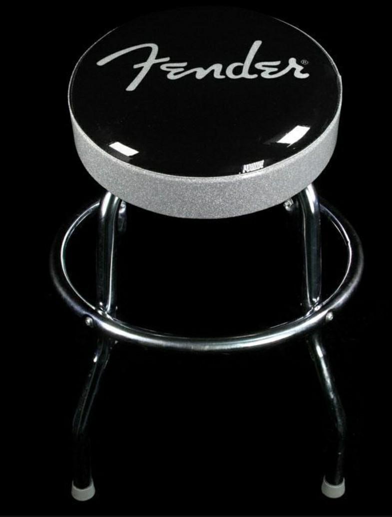 Fender Bar Guitar Stool Chair Silver Sparkle, Hobbies & Toys, Music ...