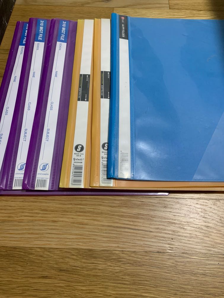 Flexi A4 Flat File with Cover Sheet and Name Card Pocket and Fastener ...