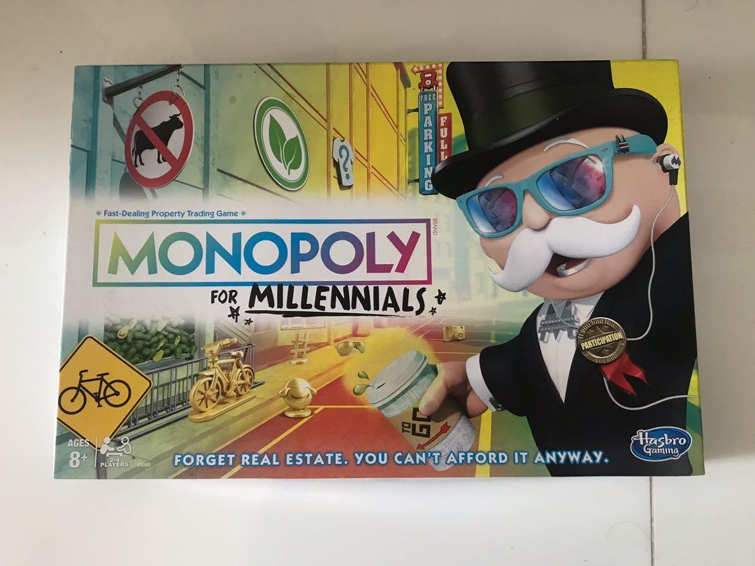 Monopoly For Millennials, Hobbies & Toys, Toys & Games on Carousell