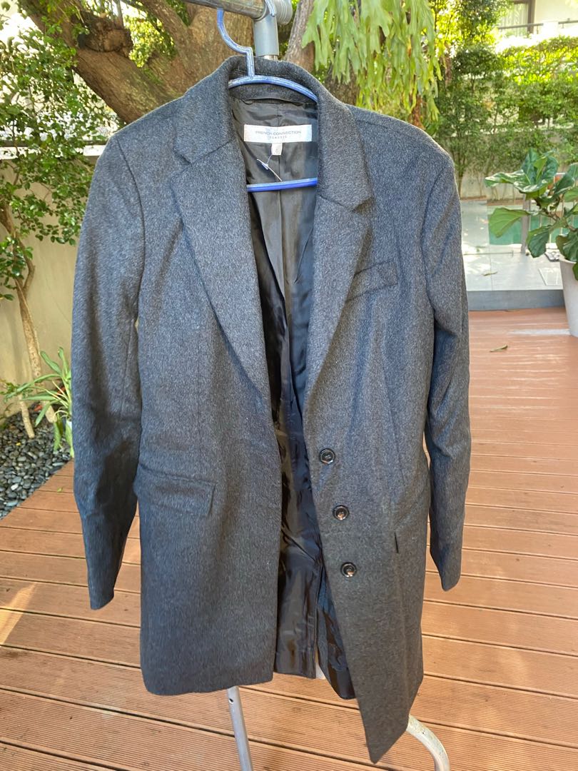 French Connection | Grey Coat, Women's Fashion, Coats, Jackets and ...
