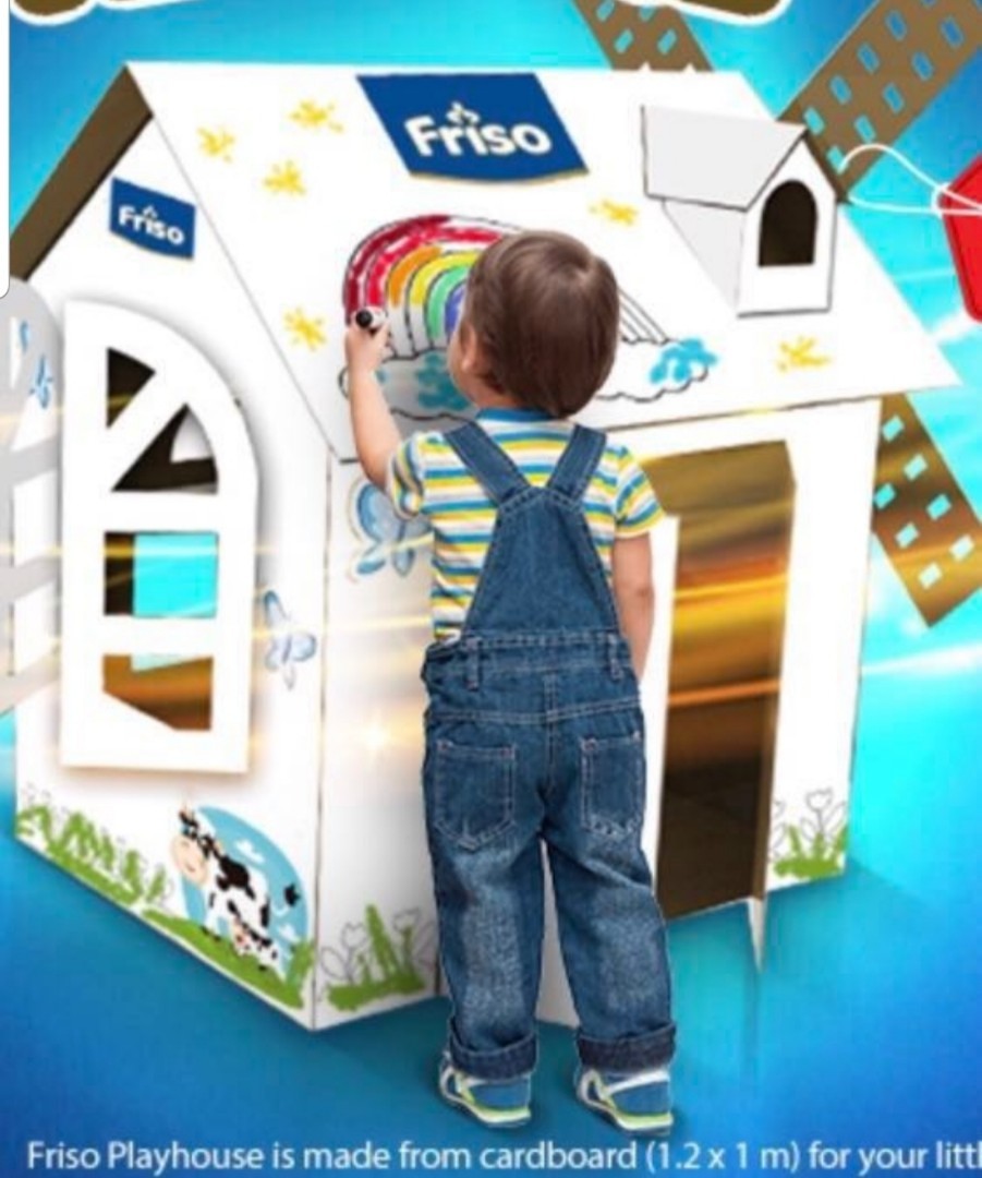 friso cardboard Windmill playhouse, Hobbies & Toys, Toys & Games on ...