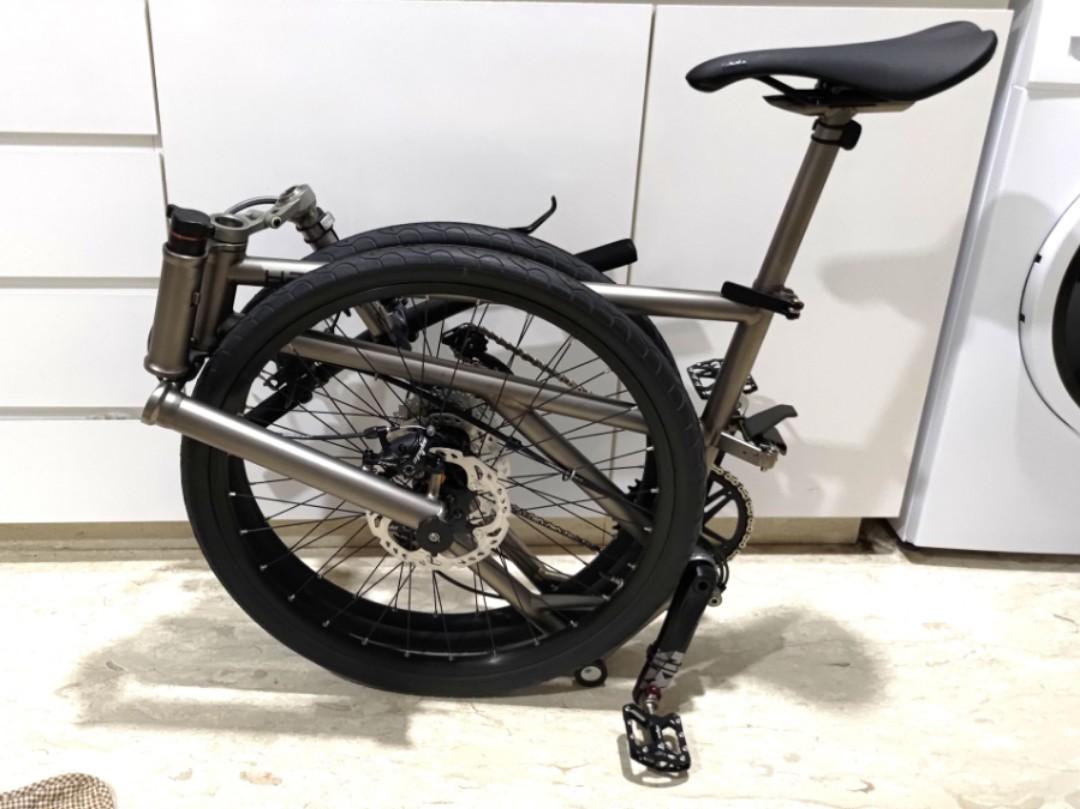 Full Titanium Helix (Tri-fold design like Brompton), Sports Equipment ...
