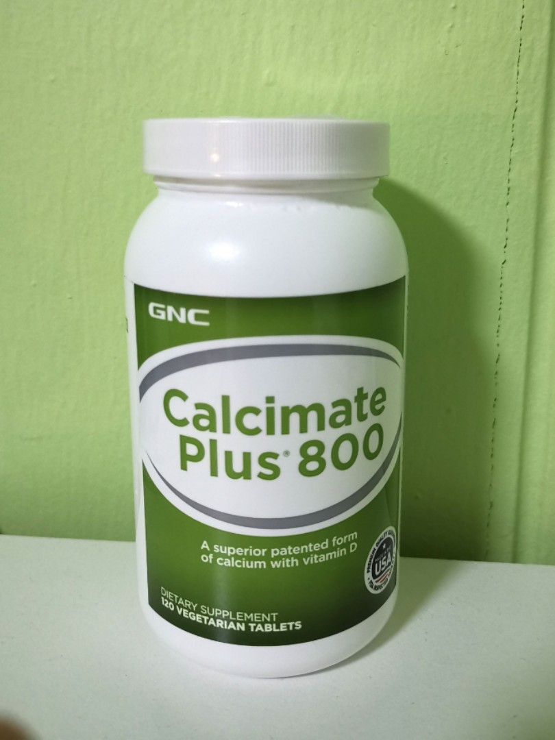 GNC Calcimate Plus 800, Health & Nutrition, Health Supplements ...