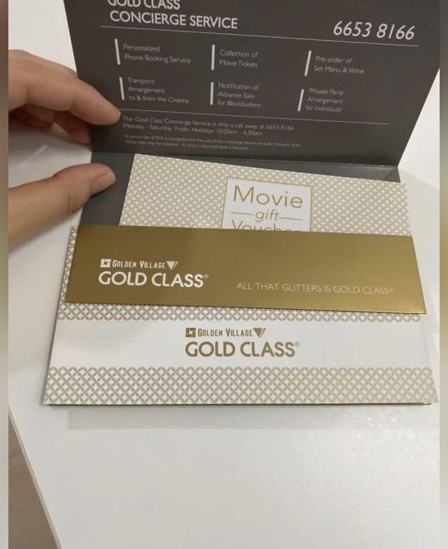 Gold Class Tickets, Tickets & Vouchers, Event Tickets on Carousell