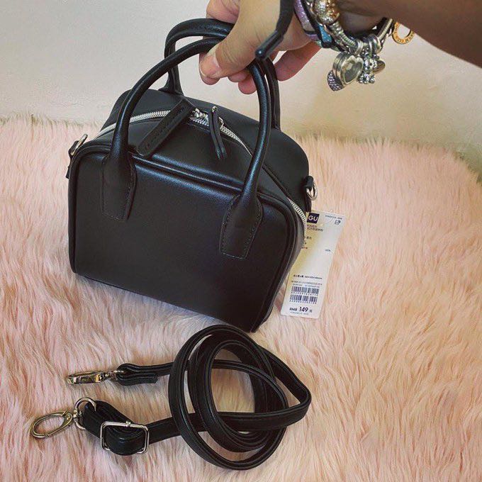 GU Crossbody/sling bag in Silver hardware, Women's Fashion, Bags ...