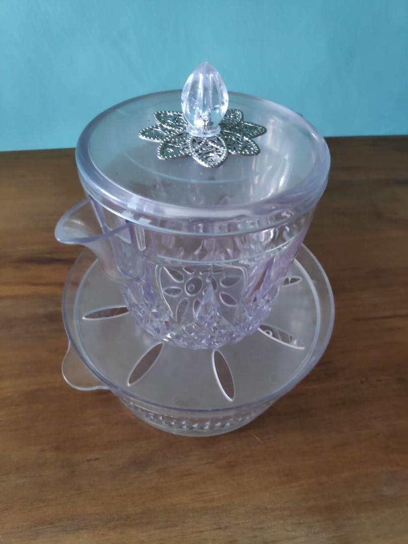 Hand Washing pot with tray/kendi basuh tangan, Furniture & Home Living ...