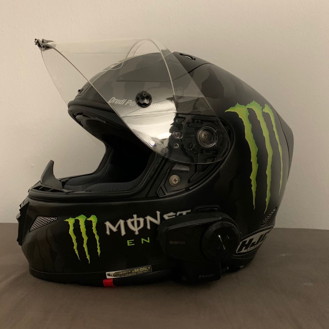 Sena + HJC RPHA 11 Monster Military Camo Full Face Helmet, Motorcycles ...