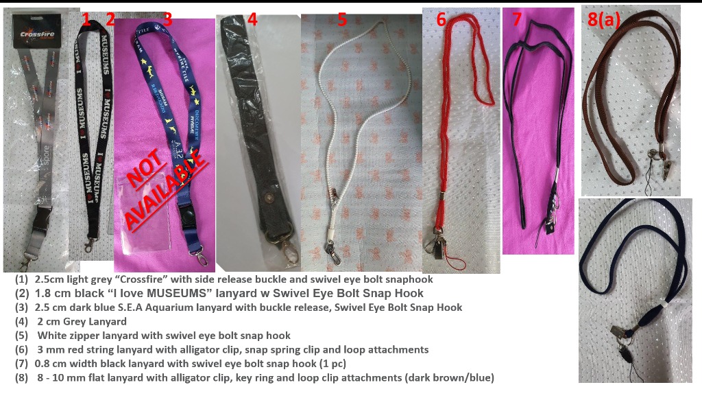 Lanyard (assorted) (any 2 pcs) , Hobbies & Toys, Stationery & Craft ...
