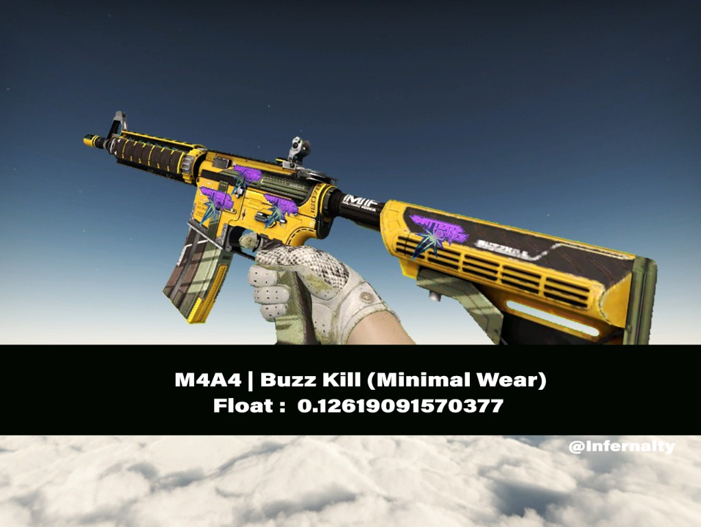 M4A4 Buzz Kill MW CSGO SKINS KNIVES, Video Gaming, Gaming Accessories ...