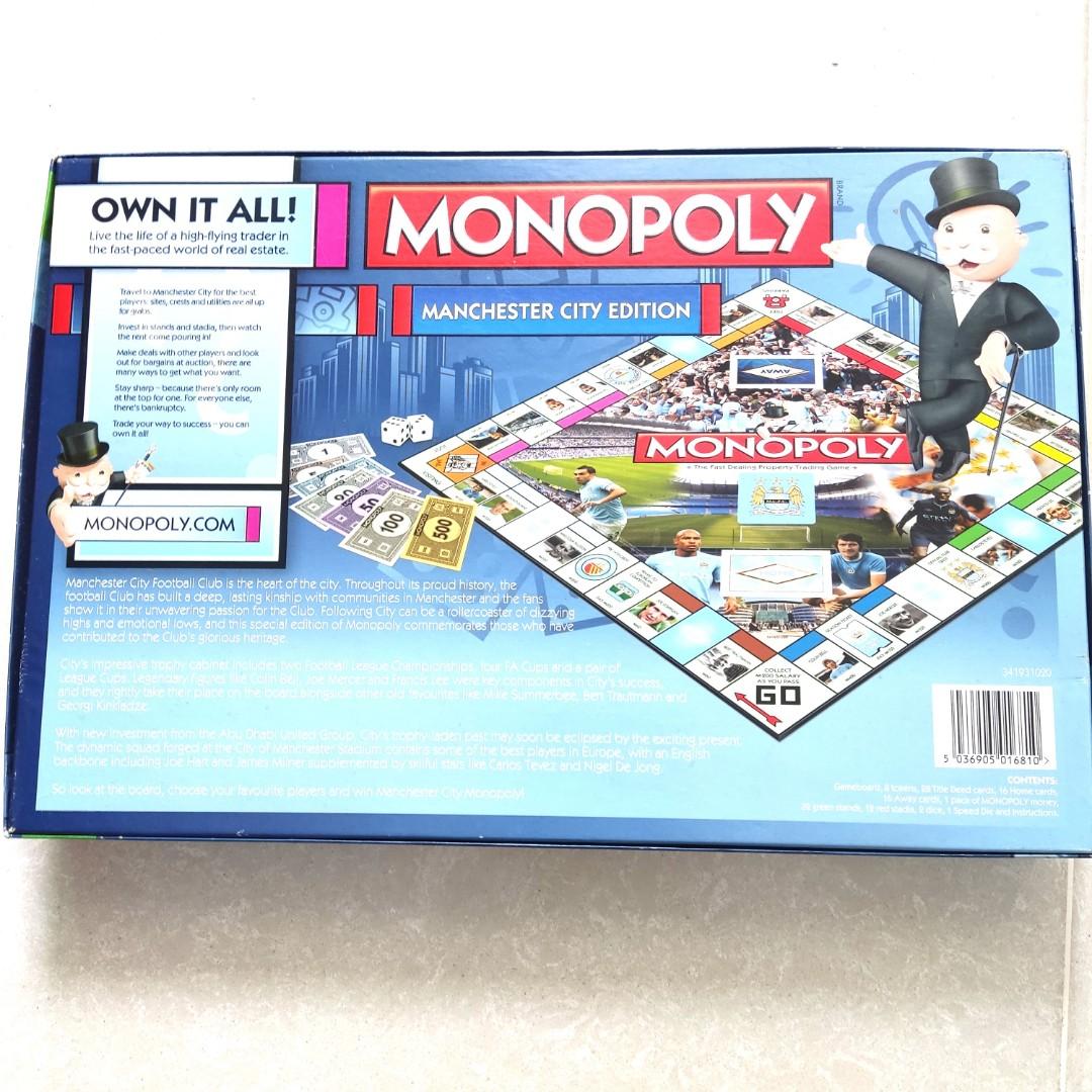 Manchester City Limited Edition Vintage Monopoly set, Hobbies & Toys ...