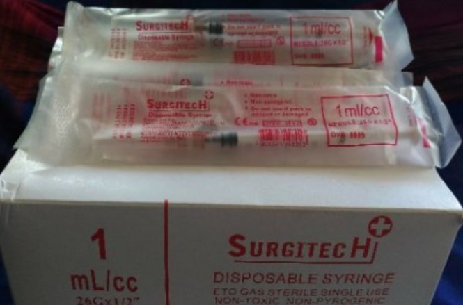(MIX-Z) SURGITECH Disposable Syringe (1cc/ml)/BOX, Health & Nutrition, Medical Supplies & Tools ...